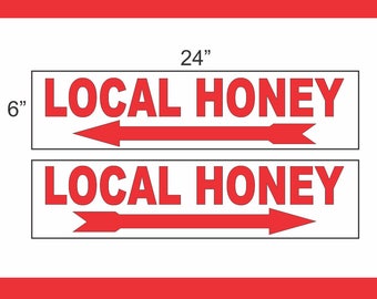 Local Raw Honey Sign - Etsy