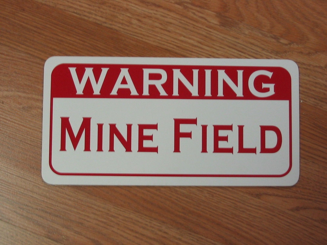 WARNING MINE FIELD Metal Sign for Farm Gun Shop Military - Etsy