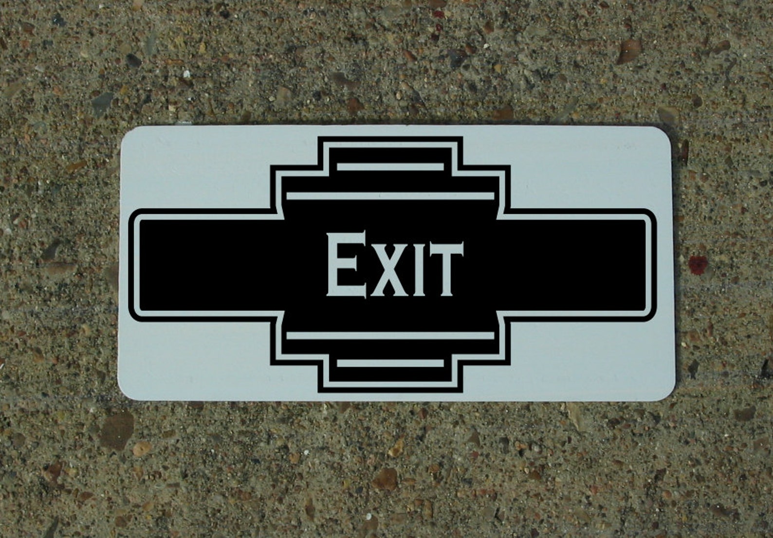 Art Deco EXIT Metal Sign - Etsy