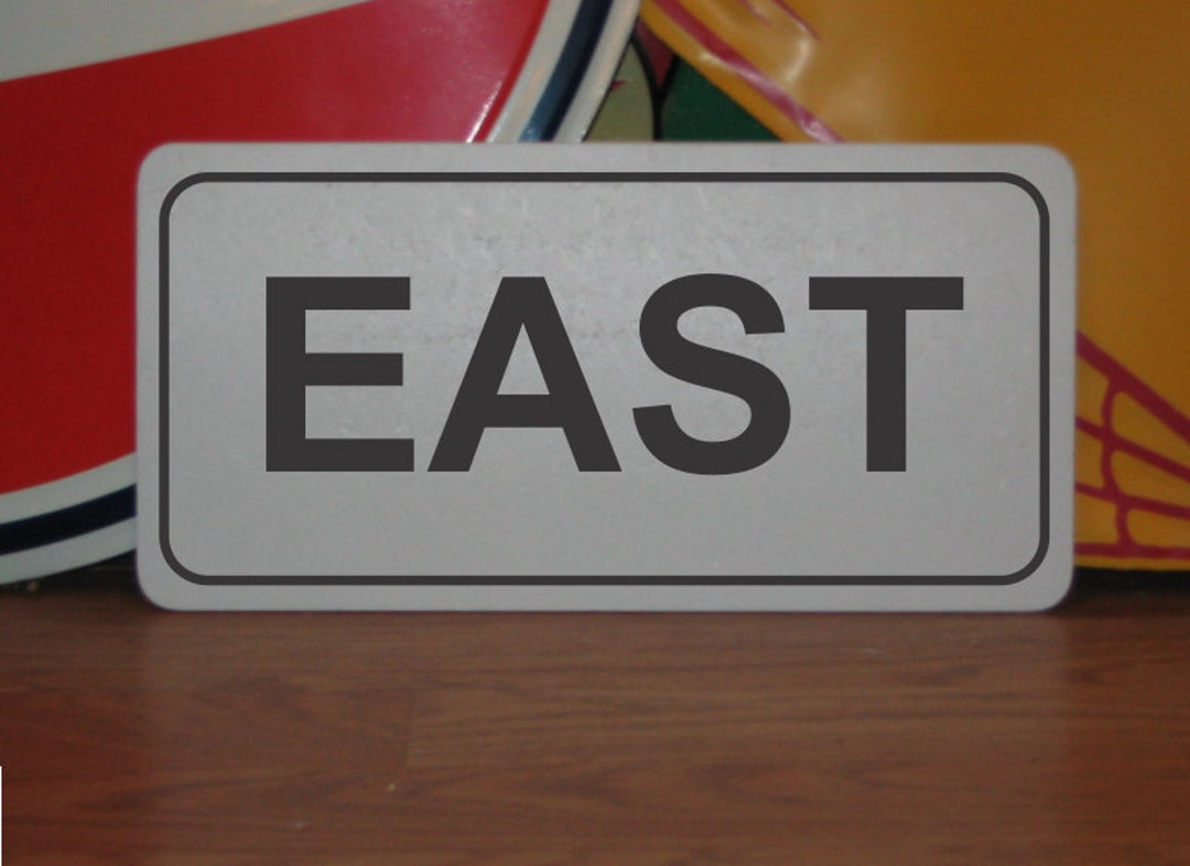 EAST Metal Sign Highway Street Road Design Airport Runway - Etsy