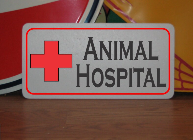 Animal Hospital METAL SIGN 6x12 | Etsy