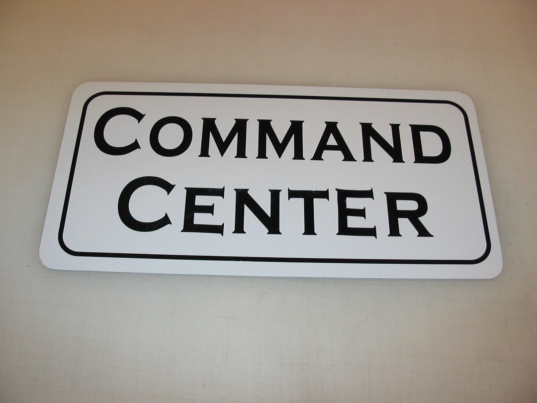 COMMAND CENTER Metal Sign 4 Community Theater Drama Law Enforcement ...