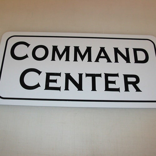 COMMAND CENTER Metal Sign 4 Community Theater Drama Law - Etsy