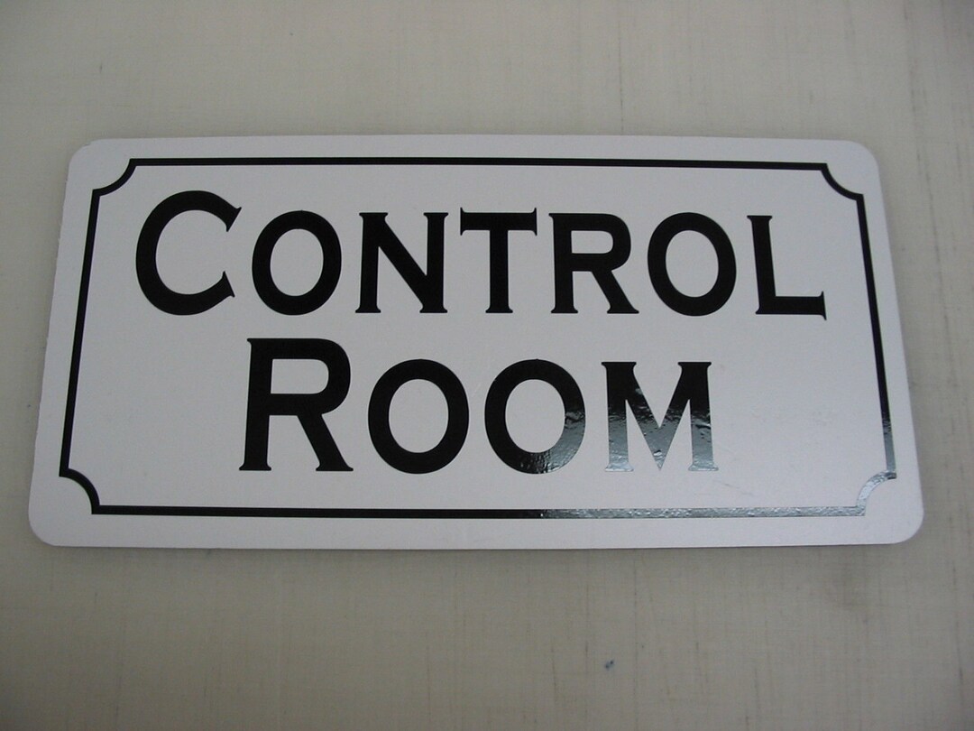 CONTROL ROOM Retro Vintage Design Metal Sign 6"x12" Novelty Home ...