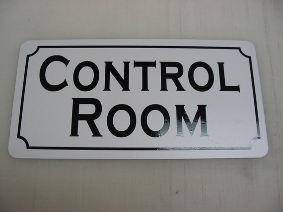 CONTROL ROOM Retro Vintage Design Metal Sign 6x12 | Etsy