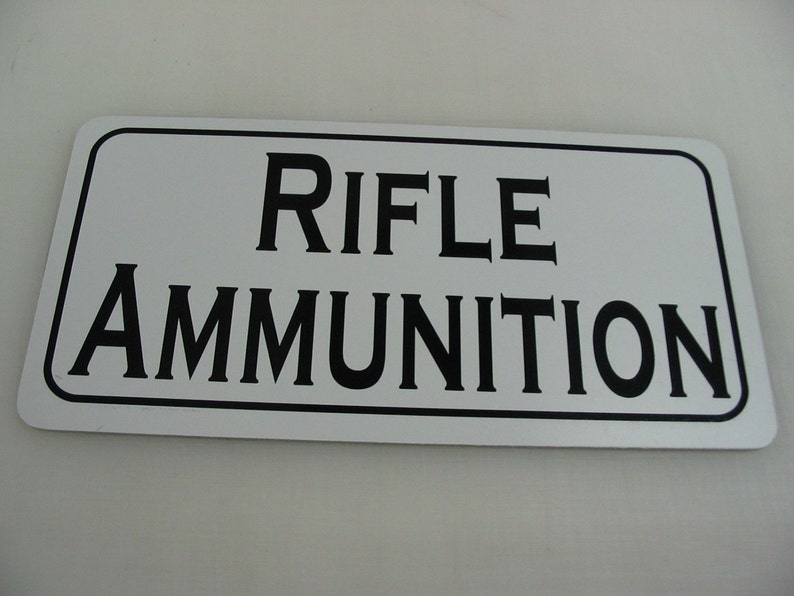 RIFLE AMMUNITION... Metal sign for Farm Ranch or Kitchen Decor | Etsy