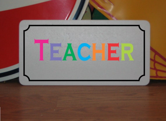 Teacher Metal Sign - Etsy