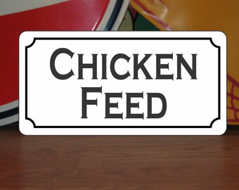 Chicken Feed Sign - Etsy UK