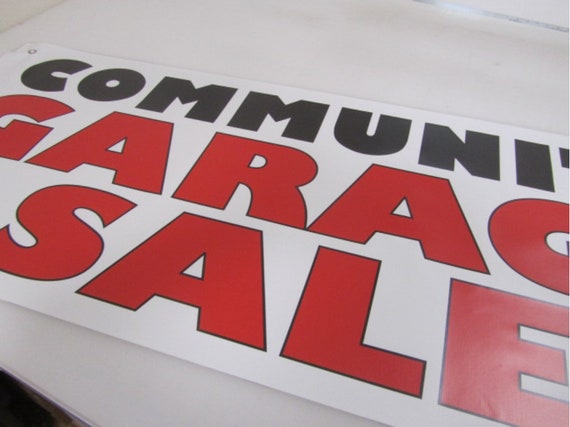 Community Garage Sale Banner Sign - Etsy