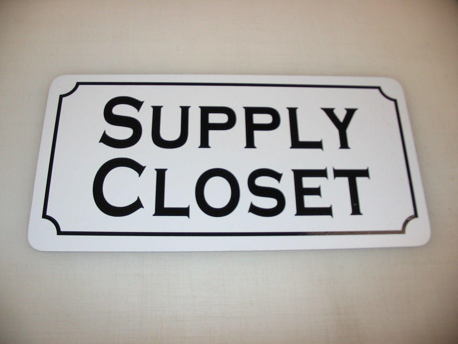 SUPPLY CLOSET Metal Sign - Etsy