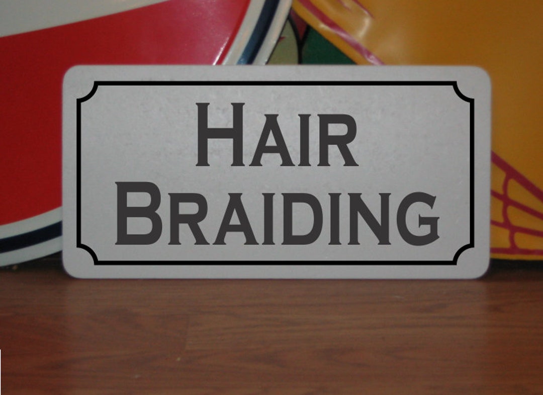 Hair Braiding Metal Sign for Salon Beauty Shop - Etsy