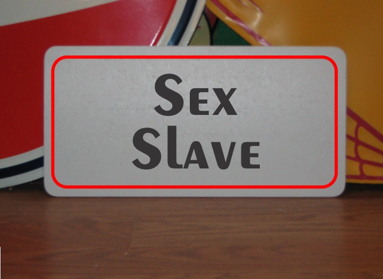 Sex Slave Metal Sign Bdsm S&M Sex Decor Mistress Master Sub Dom - Etsy