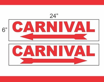 Carnival arrow signs | Etsy
