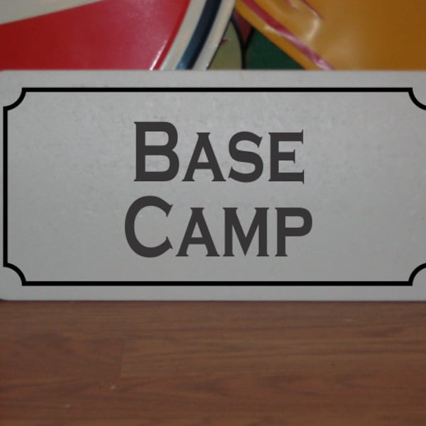 Custom Base Camp Sign - Etsy