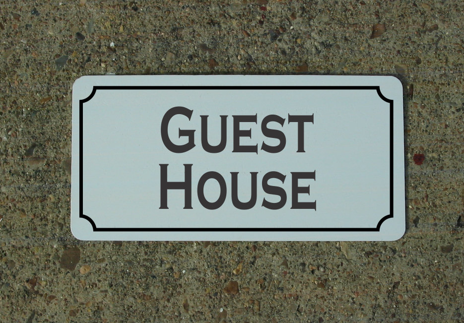 GUEST HOUSE Metal Sign for Vacation Pool Tiny House | Etsy