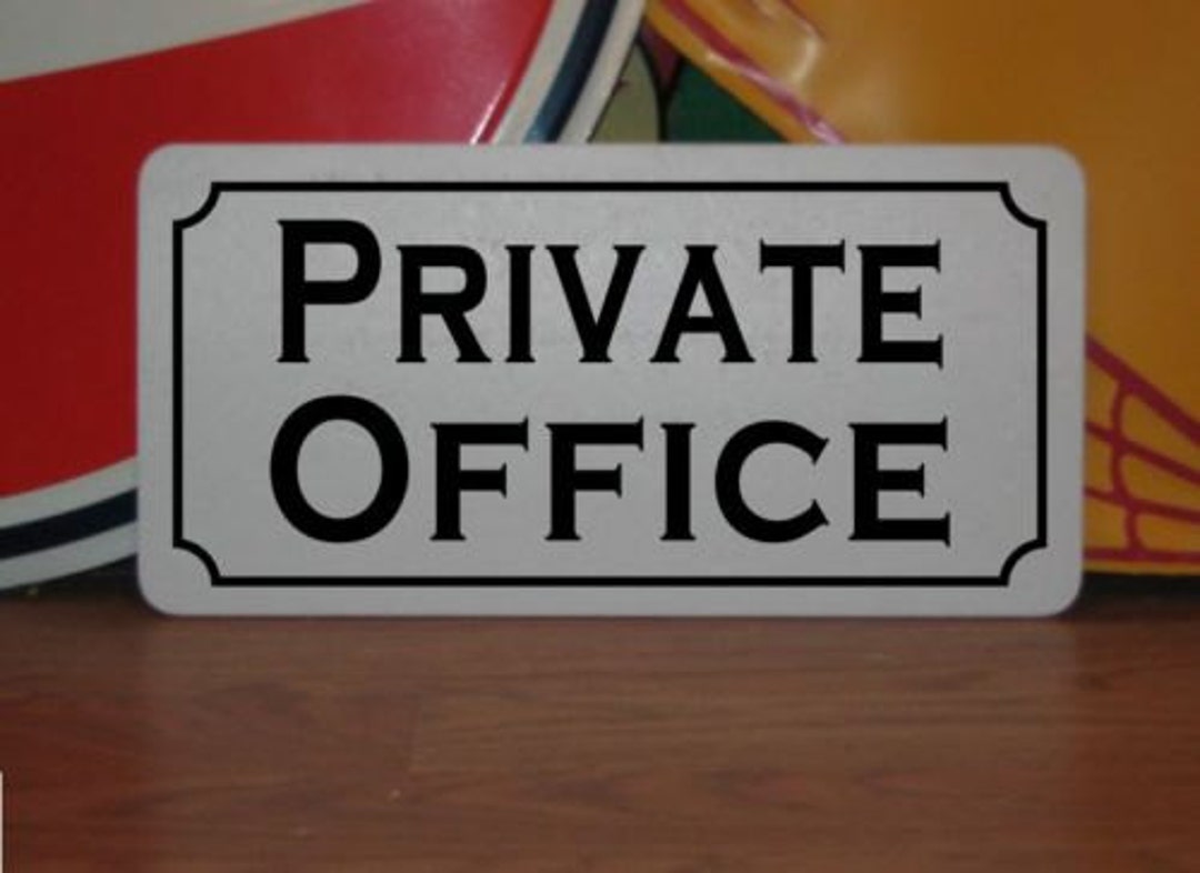 PRIVATE OFFICE Metal Sign - Etsy