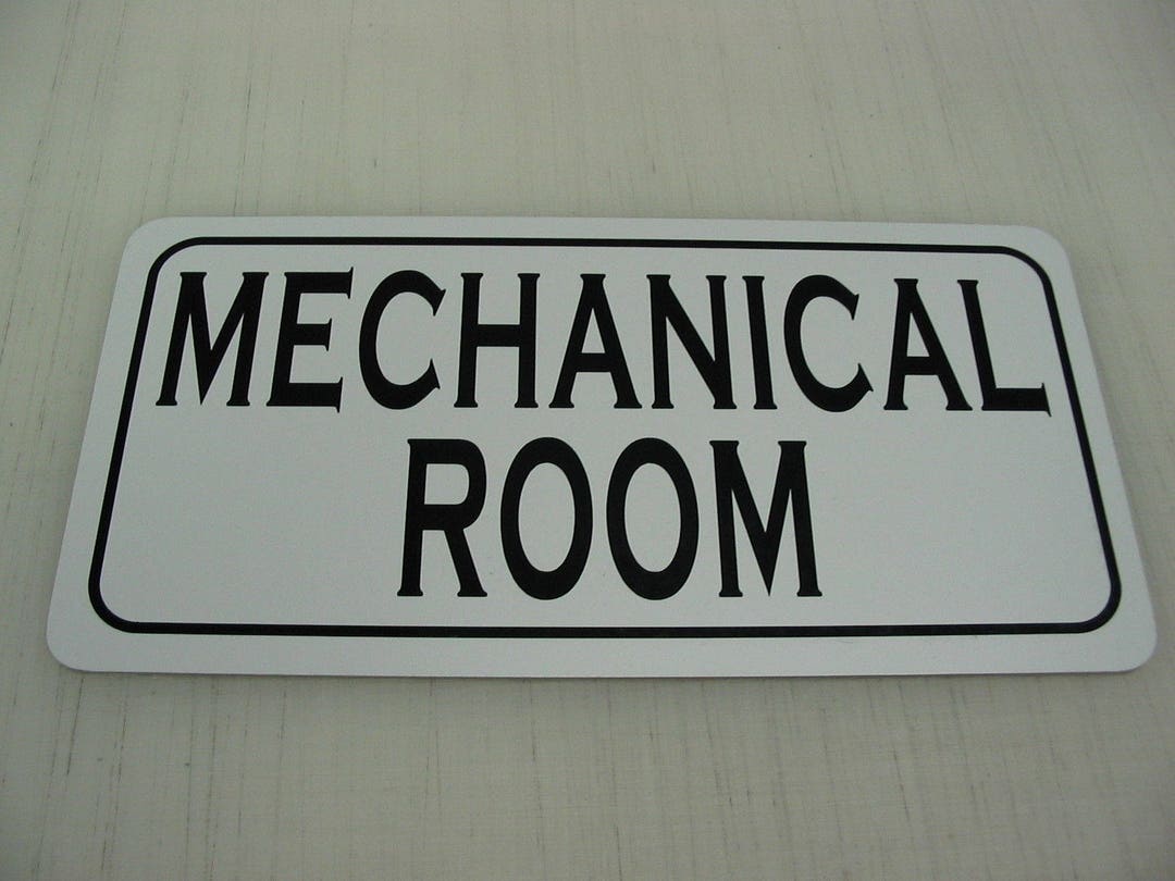 MECHANICAL ROOM Metal Sign - Etsy
