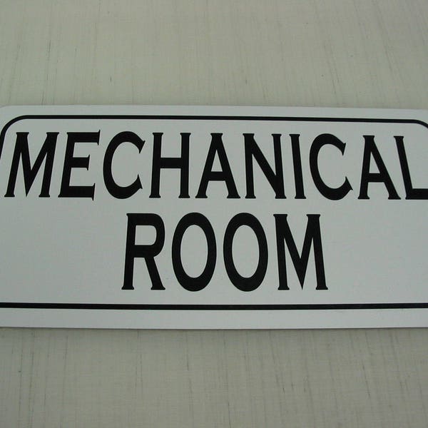 Signs Mechanical Room - Etsy