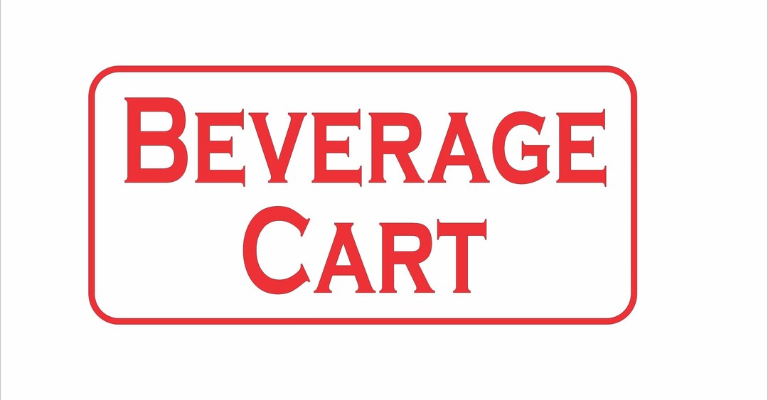 BEVERAGE CART Metal Sign for Golf Course Club - Etsy