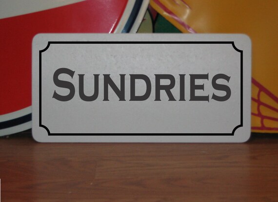 Sundries Metal Sign for Farm Ranch Barn - Etsy