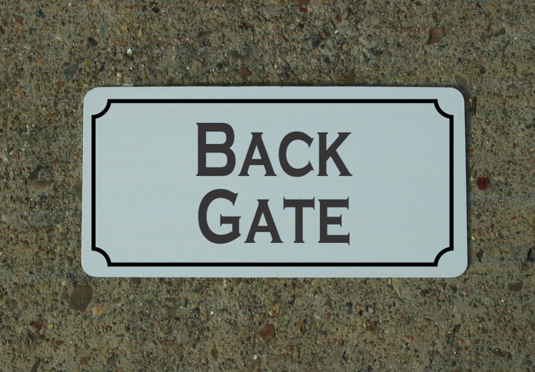 Back Gate Metal Sign Army Navy Air Force Marines Police - Etsy