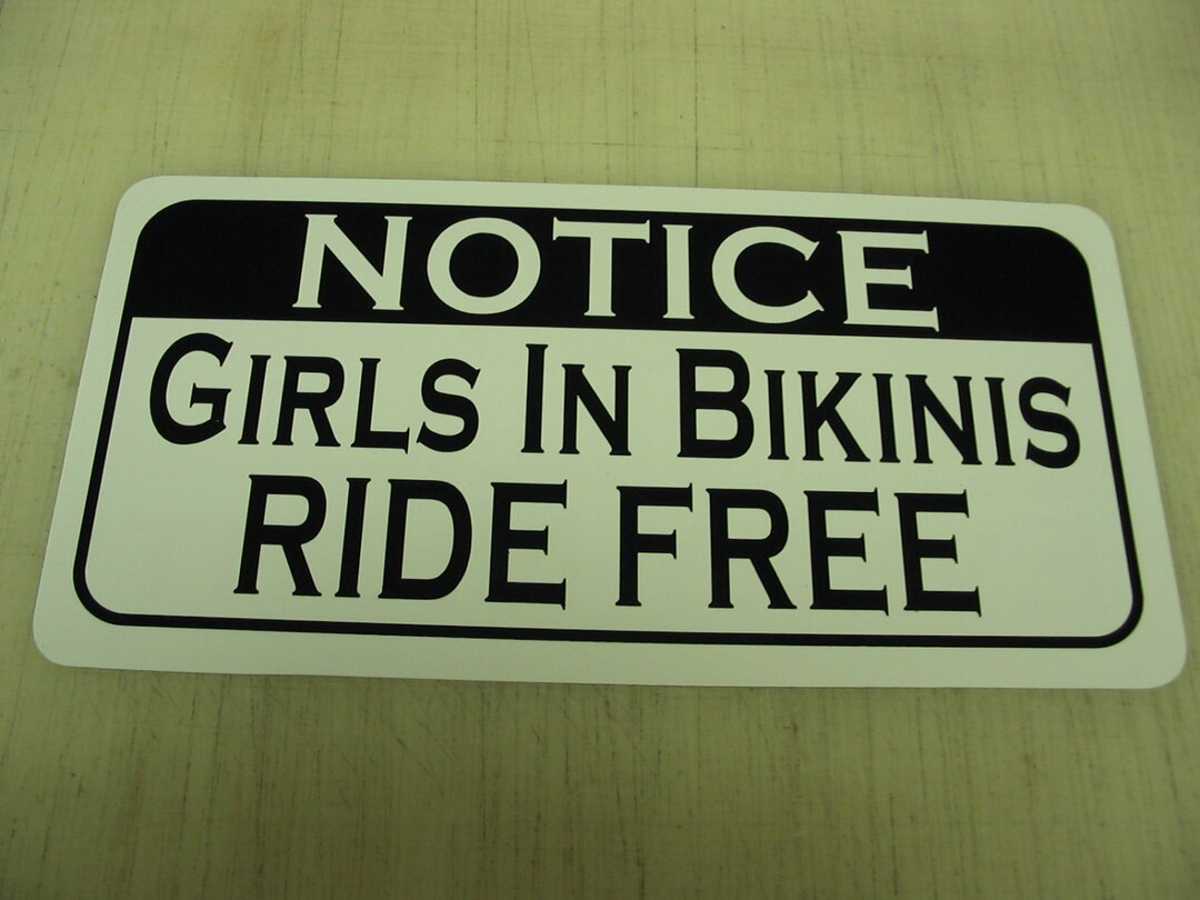 GIRLS in Bikinis RIDE FREE Metal Sign for Motorcycle Bar Boat Jetski - Etsy