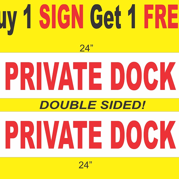 Private Dock Sign - Etsy