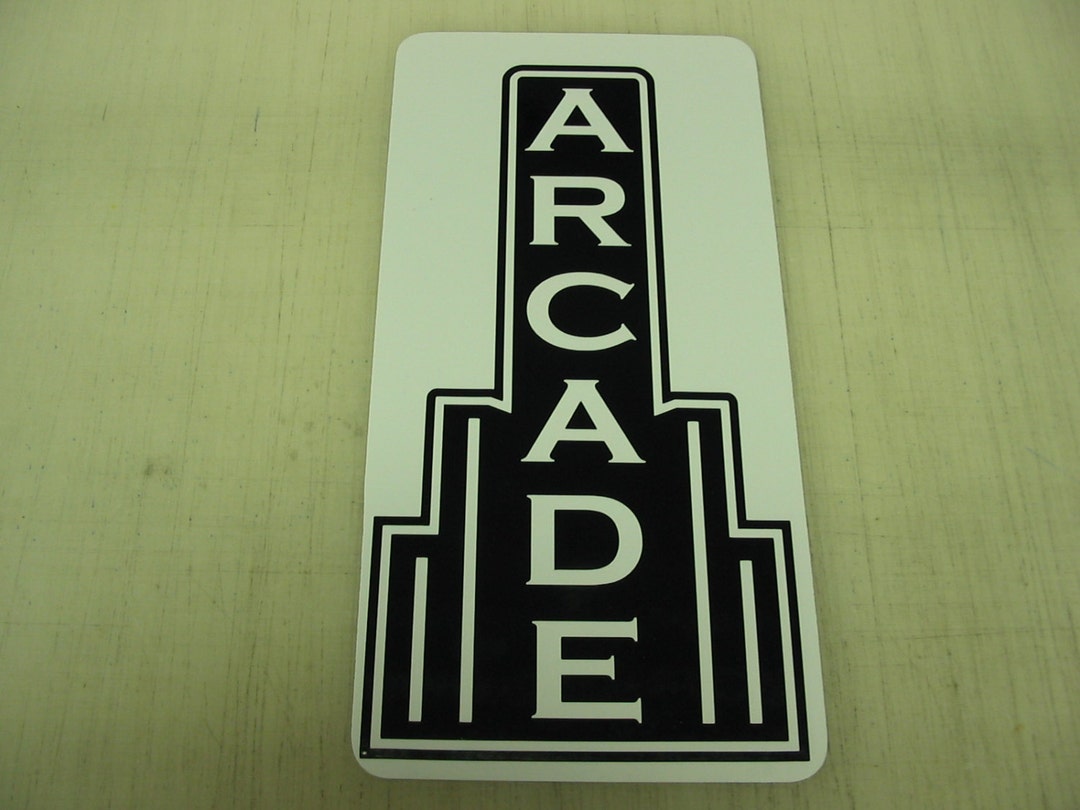 Art Deco ARCADE... Metal Sign for Farm Ranch or Kitchen Decor Golf ...