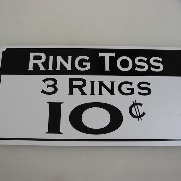 Ring Toss Carnival Sign - Etsy