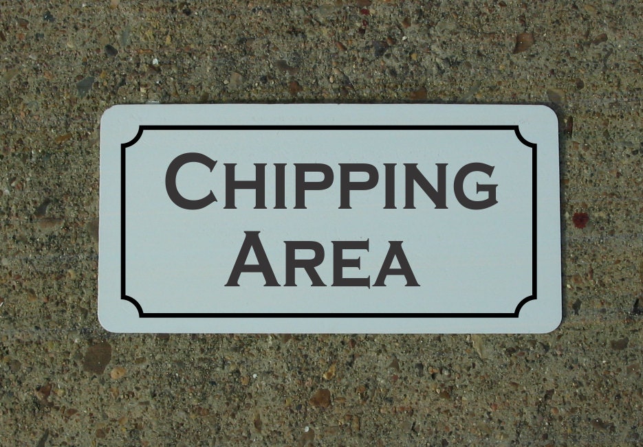 CHIPPING AREA Metal Sign for Golf Course Driving Range Home | Etsy