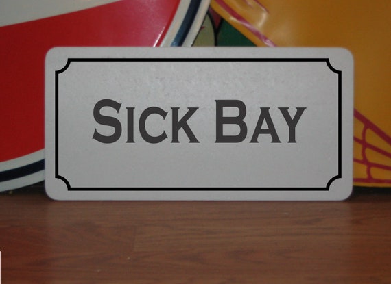 Sick Bay Metal Sign | Etsy