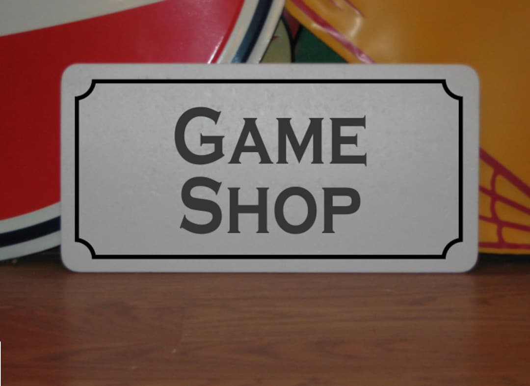 Game Shop Metal Sign - Etsy