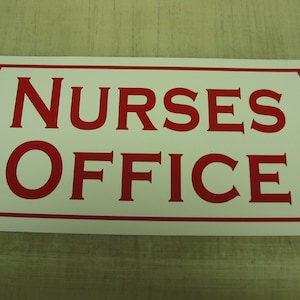 NURSES OFFICE Metal Sign for School Hospital Doctors Er Clinic - Etsy