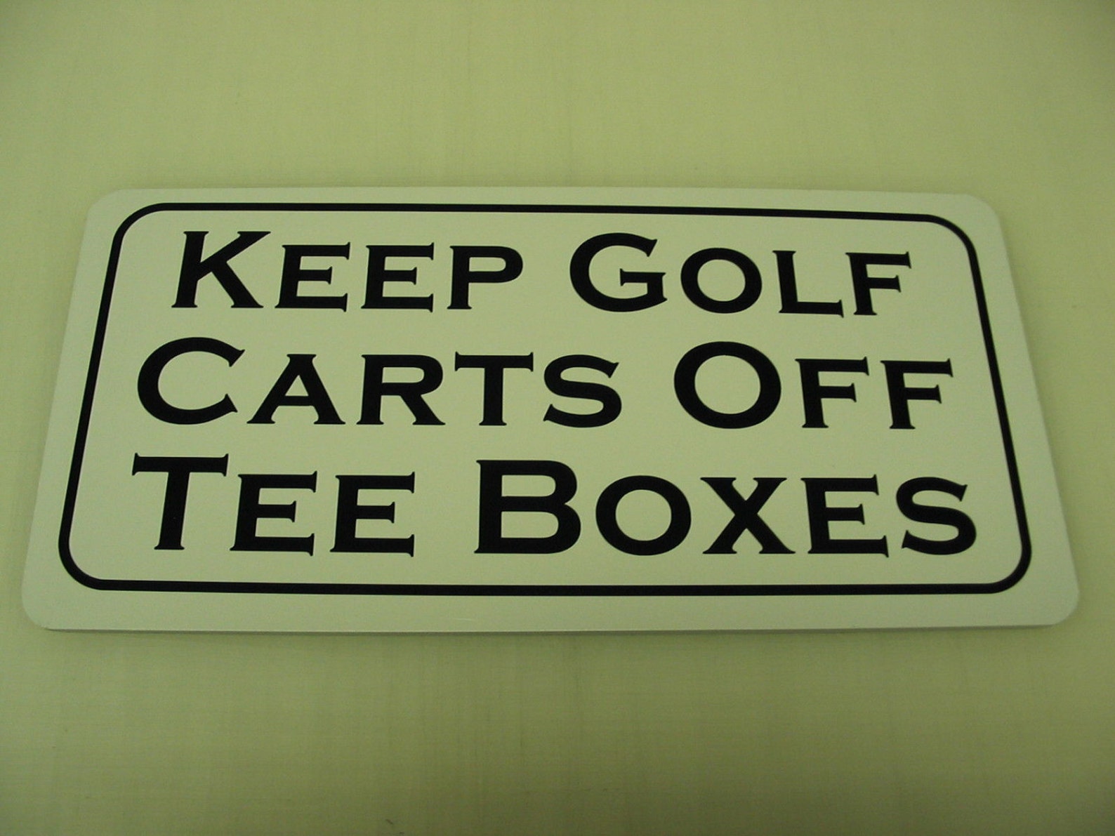 Keep Golf Carts off Tee Boxes Metal Sign for Golf Course Club - Etsy UK