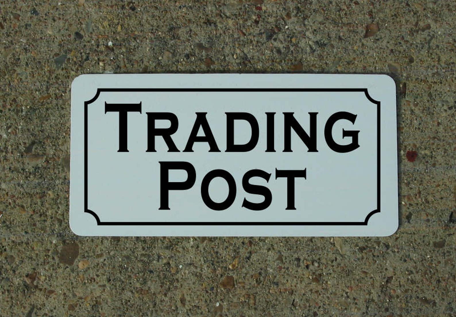 TRADING POST Metal Sign - Etsy