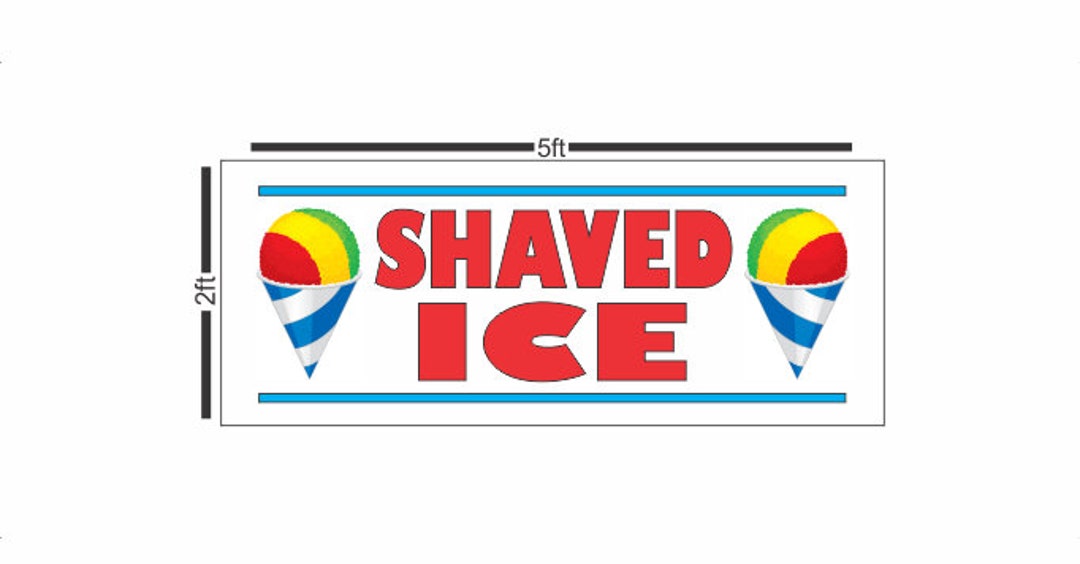 Shaved Ice Banner Sign - Etsy