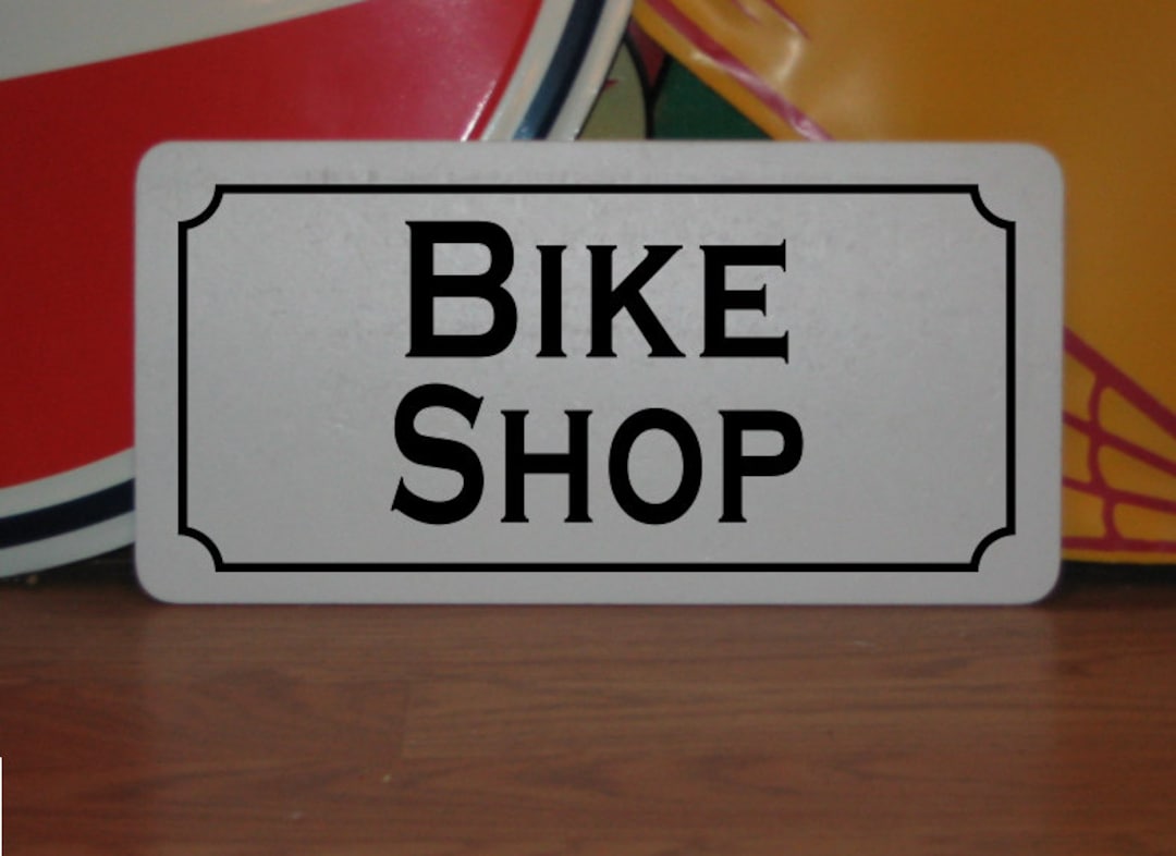 BIKE SHOP Metal Sign - Etsy