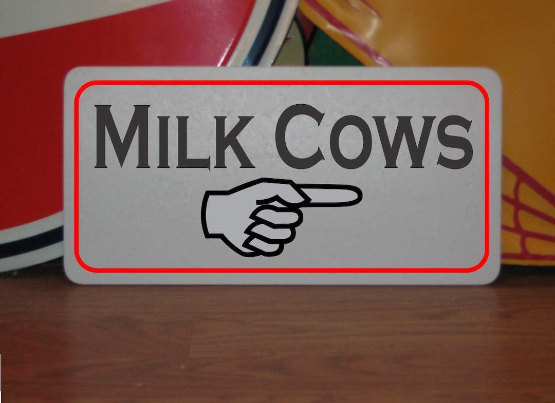 Milk Cows Metal Sign for Cow Farm Ranch Barn - Etsy