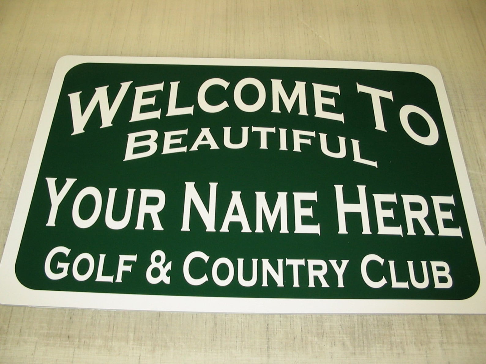 Custom Golf & Country Club Sign, Personalized Metal Decor - Etsy