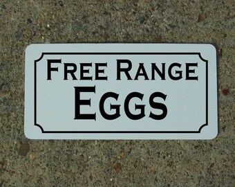 Free Range Eggs Sign - Etsy