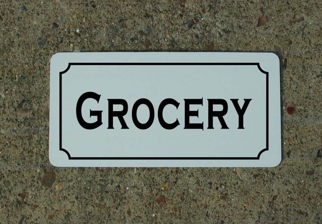 GROCERY Metal Sign for Kitchen Decor Restaurant Store - Etsy