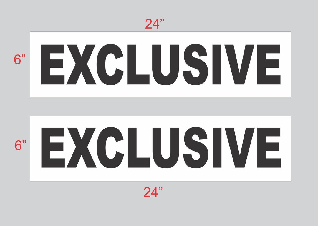 6x24 Exclusive Black & White Real Estate Rider Sign Buy 1 Get 1 FREE ...