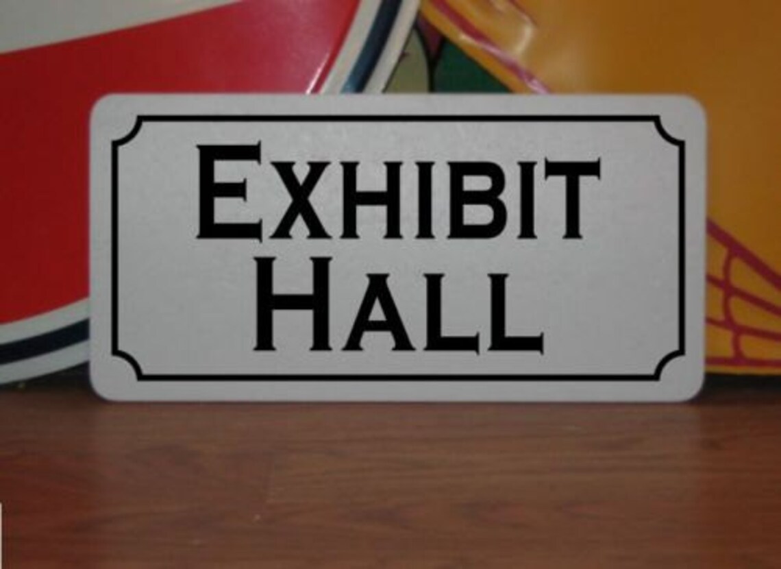 EXHIBIT HALL Retro Vintage Design Metal Sign 6x12 - Etsy