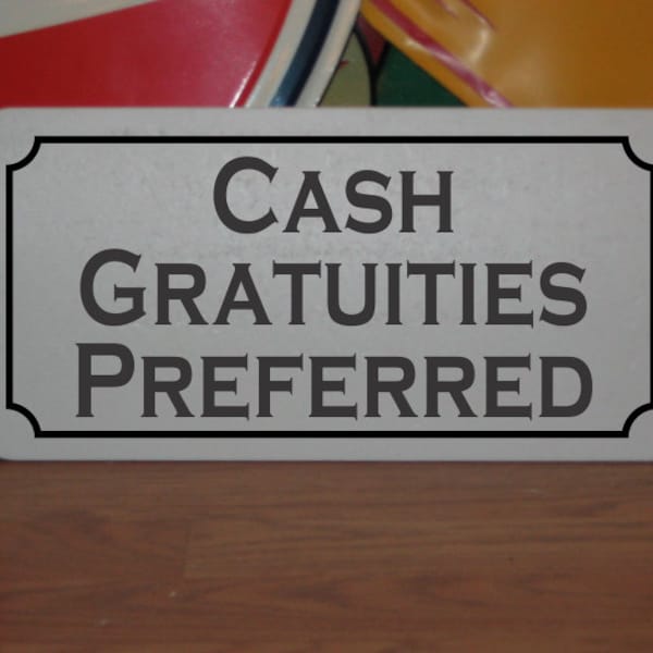 Gratuity Sign - Etsy