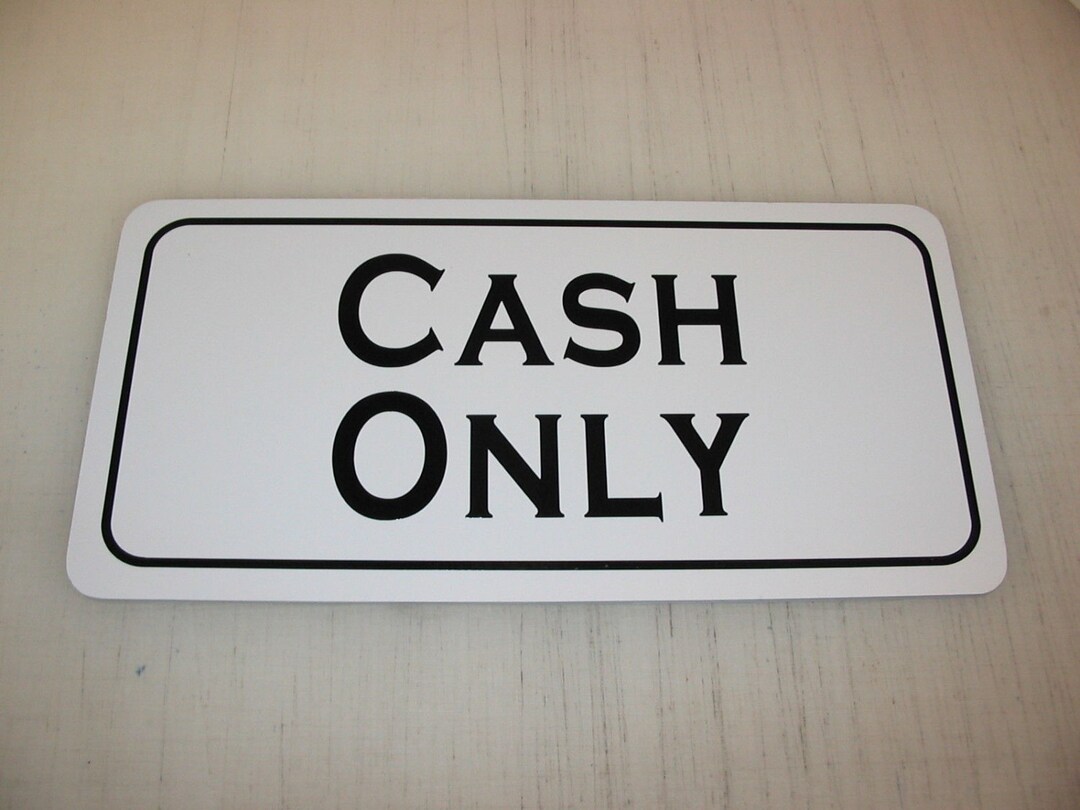 CASH ONLY Metal Sign for Shop Bar Store Restaurant - Etsy