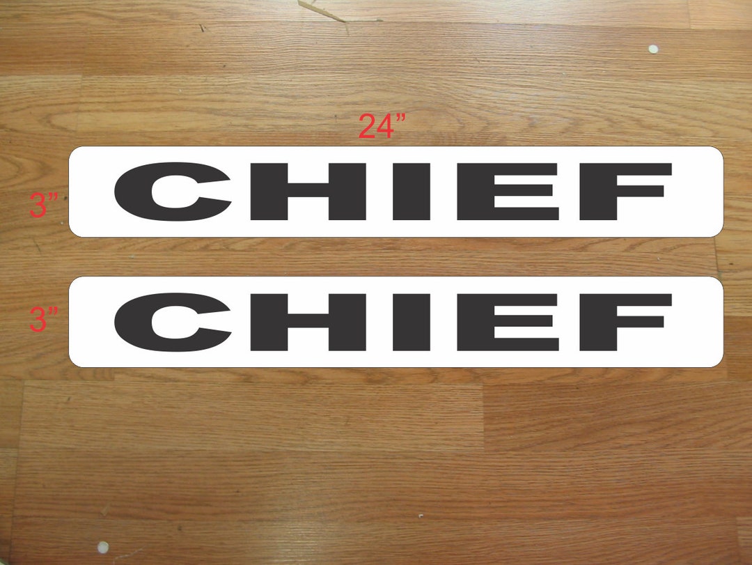 CHIEF Magnetic Signs, Police Car Security (pair, 3"x24") - Etsy