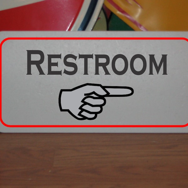 Water Closet With Arrow Sign - Etsy