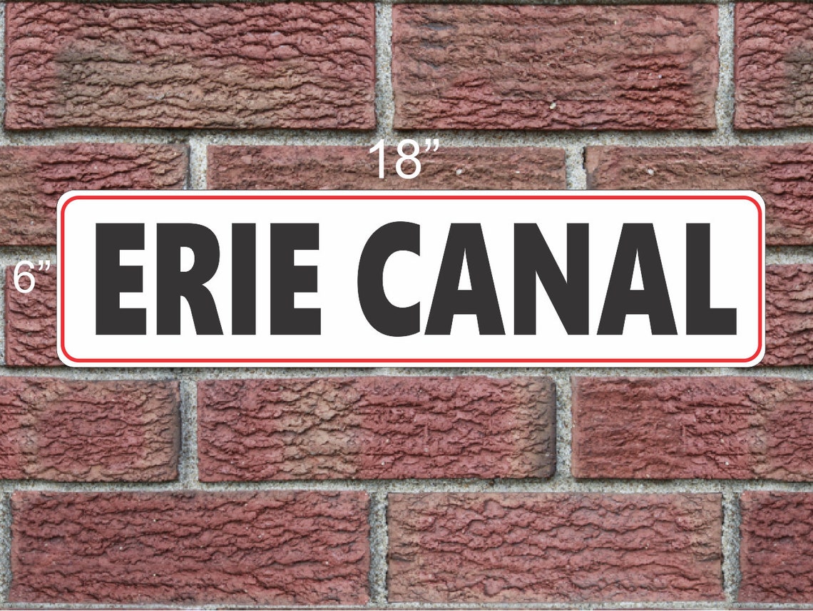 ERIE CANAL Metal Sign 6x18 - Etsy