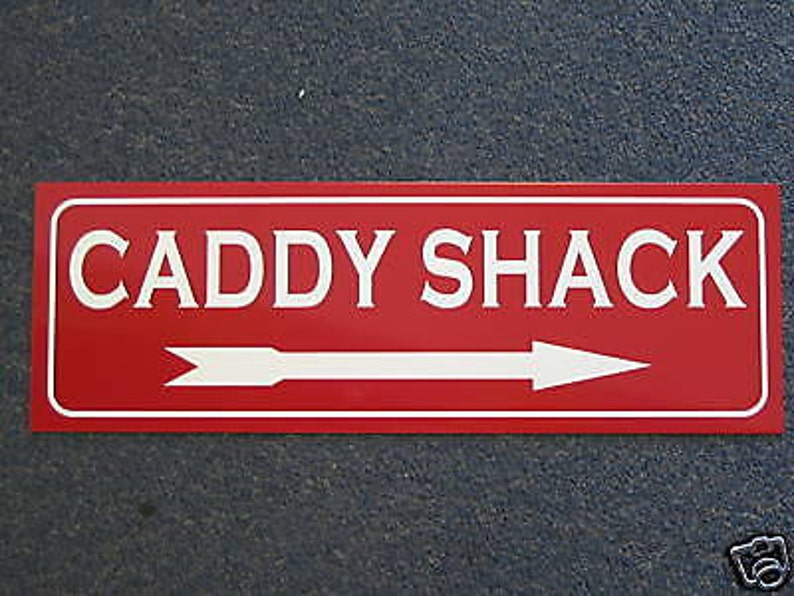 CADDY SHACK to the Right Arrow Metal Sign for Golf Course - Etsy