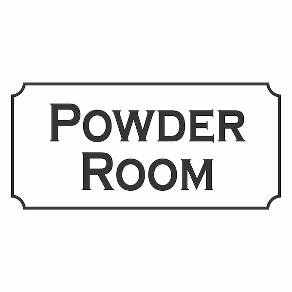 Powder Room Sign - Etsy Canada